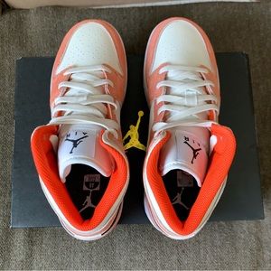 Jordan | Shoes | Jordan Mid Gs Orange Suede | Poshmark